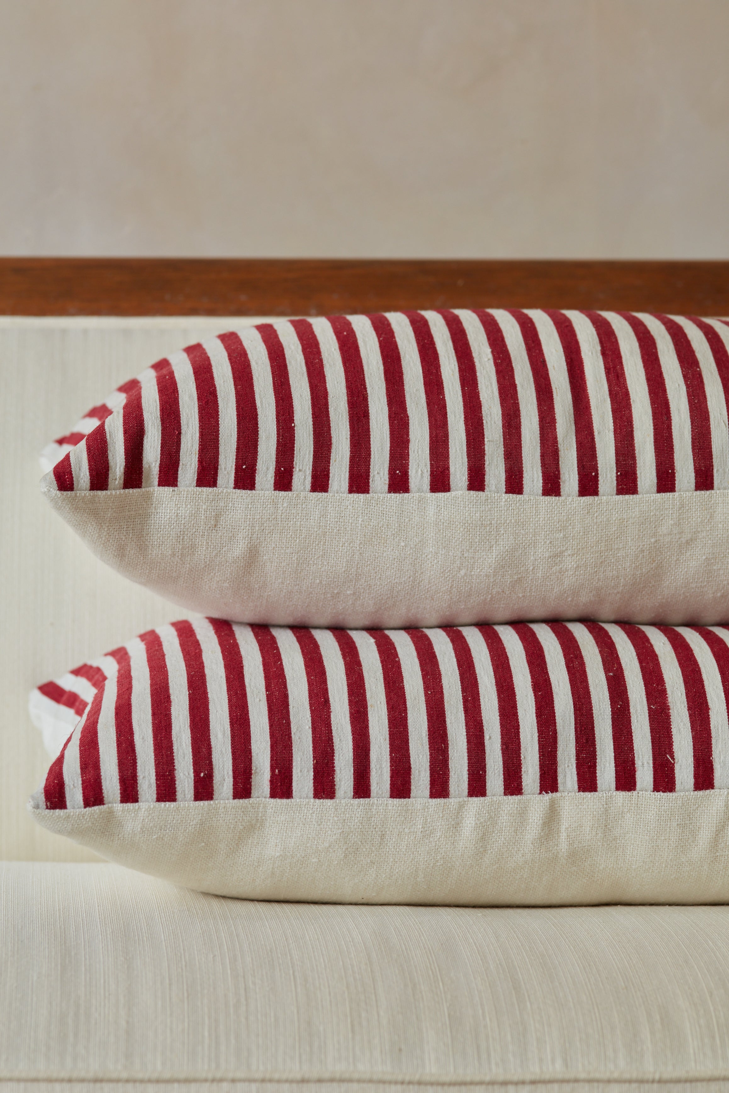 Red Striped Cushion – AlbionNord