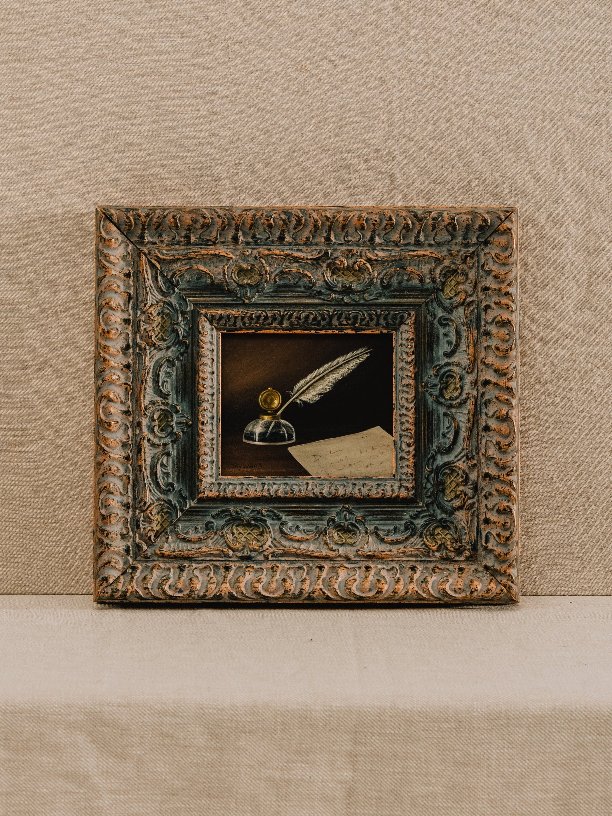 Ink Well & Quill Oil on Board – AlbionNord